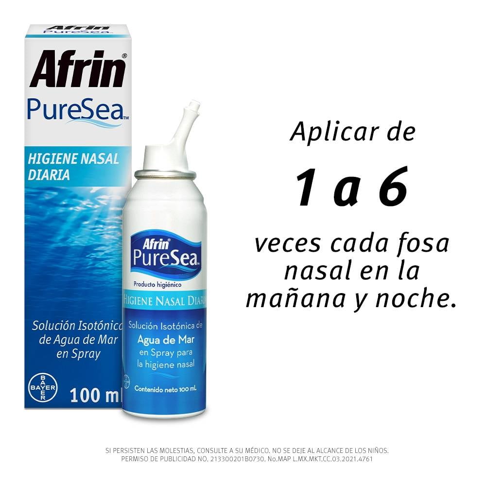 Afrin Pure Sea agua de mar 100 ml adulto en spray higiene nasal Walmart