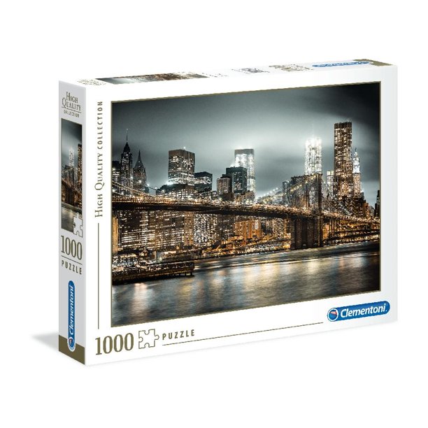 Puzzle Clementoni de 1000 Piezas, Skyline de Nueva York de Alta Calidad ...